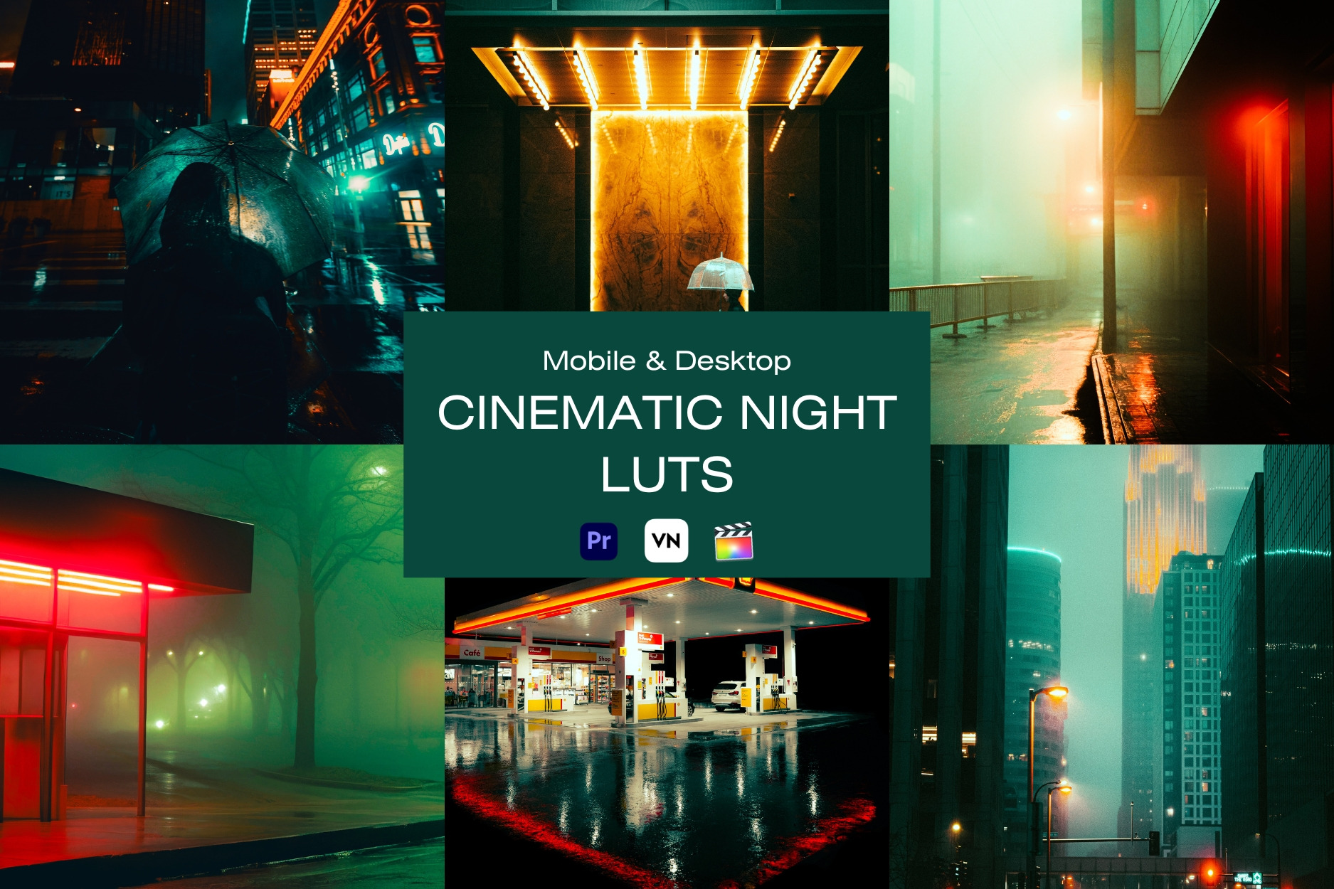 cinematic night luts | Creative Market