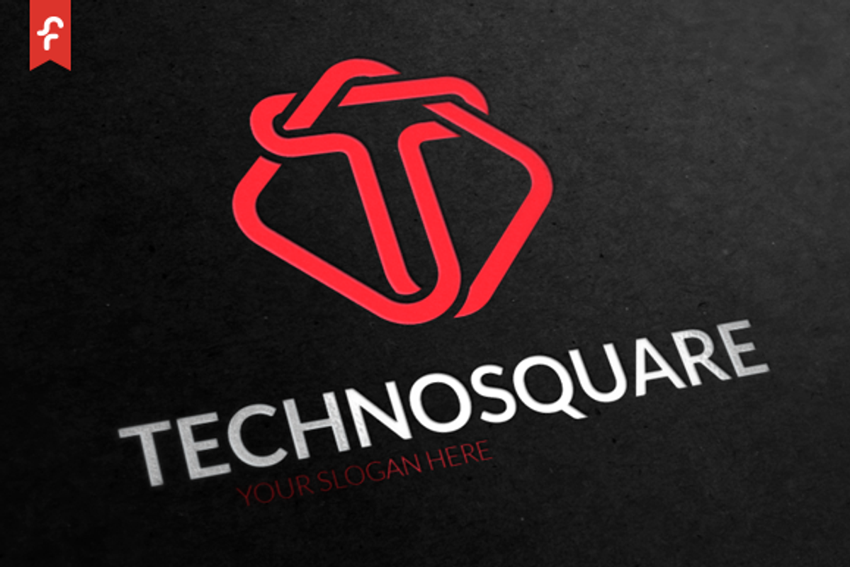 Techno Square Logo, a Branding & Logo Template by ft.studio