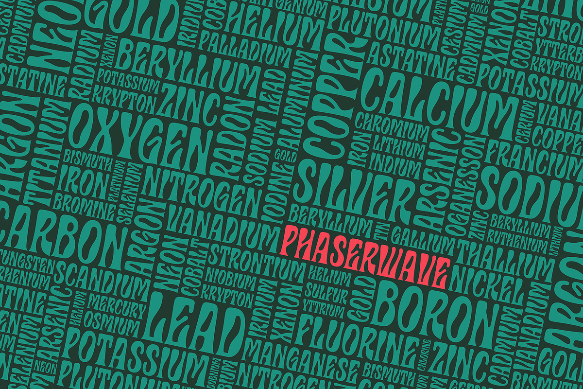 Phaserwave Psychedelic Font