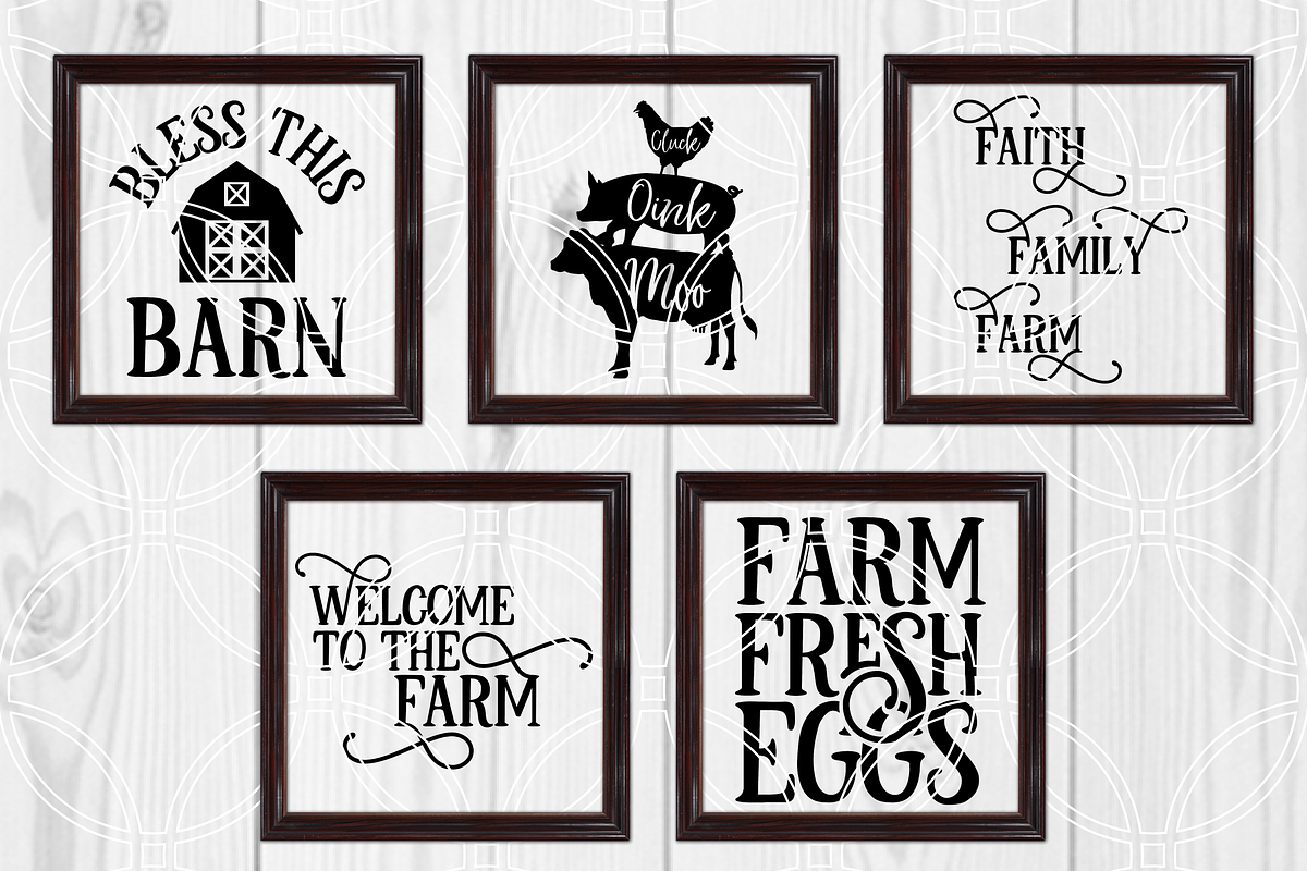 Farm SVG Bundle Cricut Silhouette, an Illustration by SavanasDesign