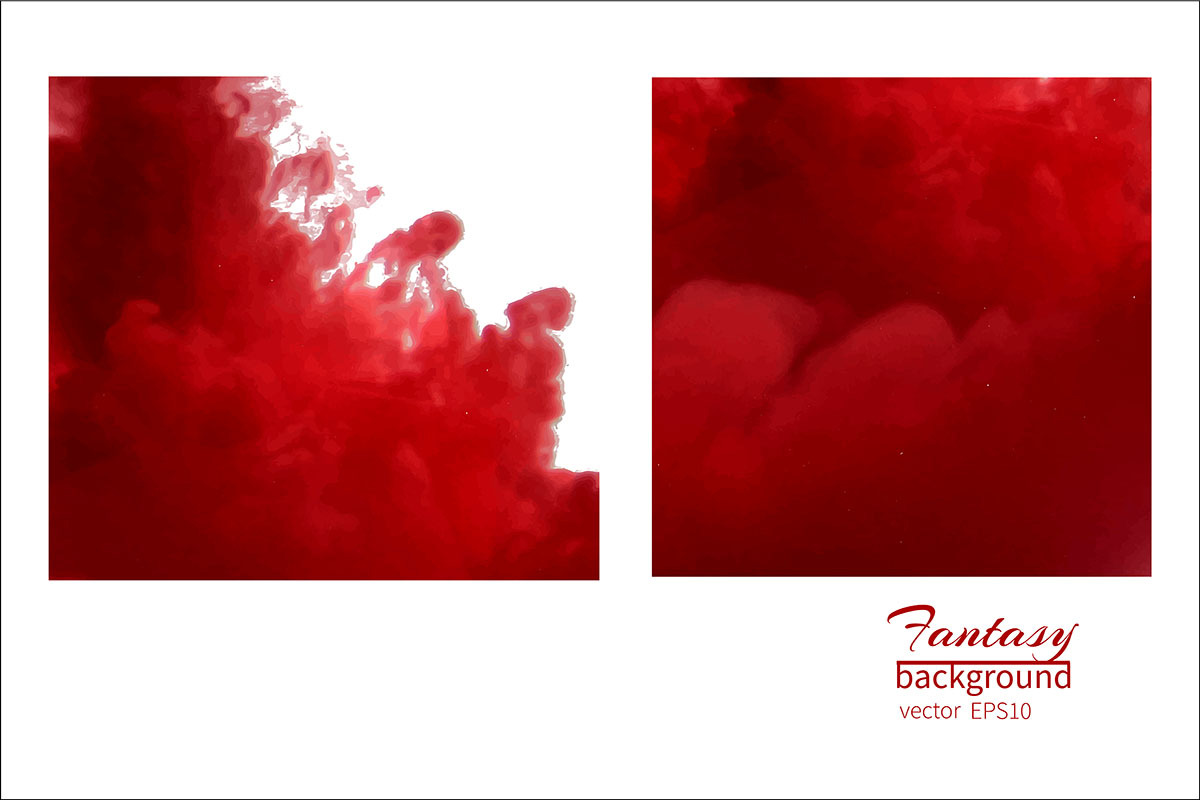 №60 Red fantasy background, a Decorative Illustration by Rasveta ...