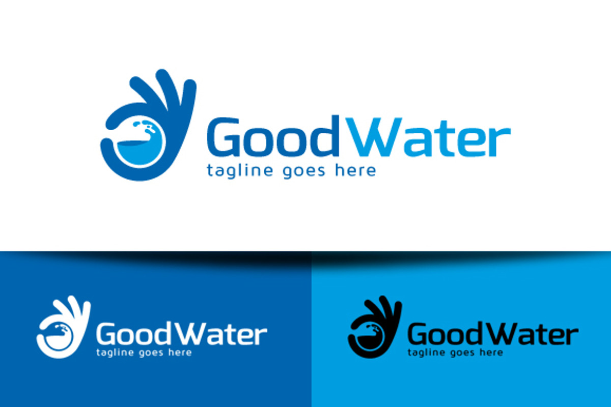 Good Water Logo Template, a Branding & Logo Template by gunaonedesign