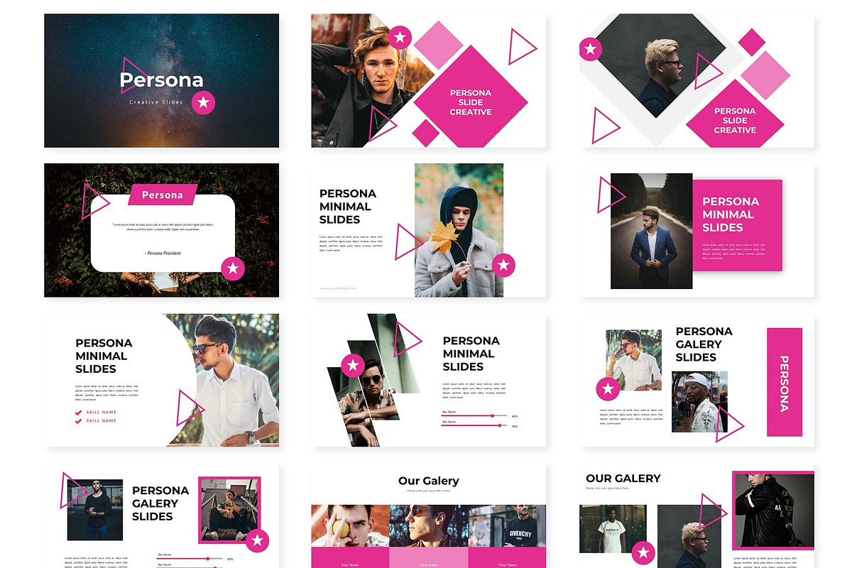 Persona - Powerpoint Template, a Presentation Template by AQR Studio