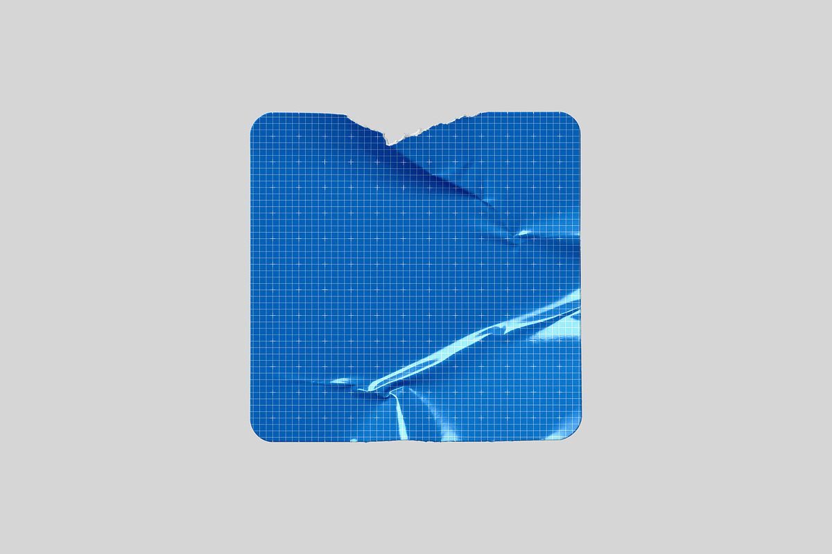 Ripped Square Sticker Mockup, a Pens & Pencil Mockup by Design Squad