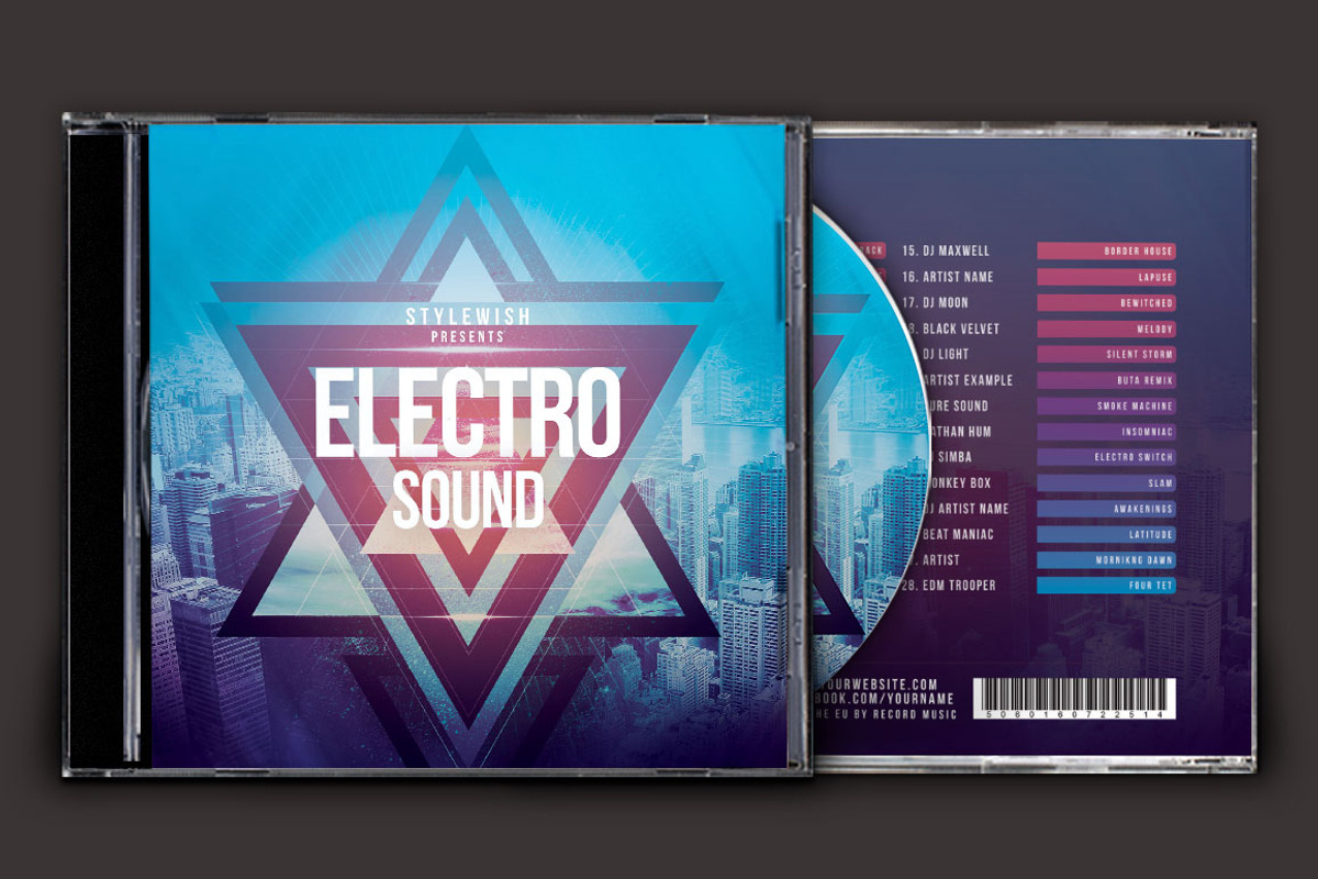 20 CD Cover Templates Bundle, a Templates & Theme by styleWish
