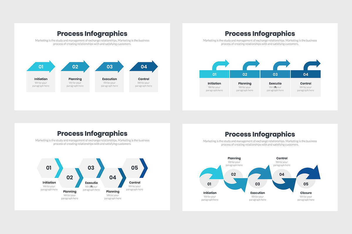 Process Infographics, a Presentation Template by slidequest