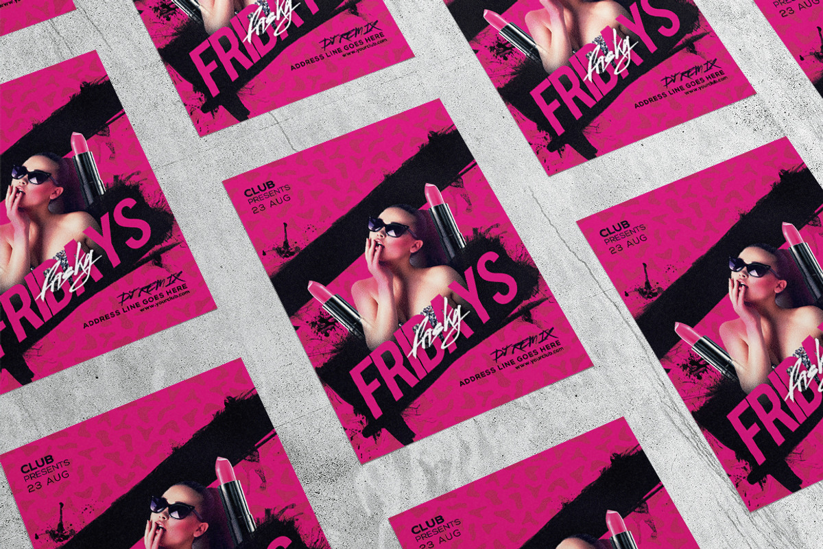 Frisky Friday, a Flyer Template by What a Story