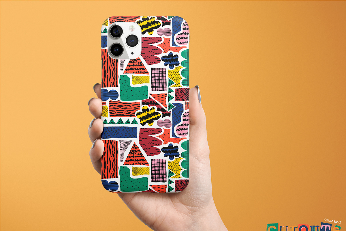 Curated Cutouts, a Pattern Graphic by MSNTY STUDIOX