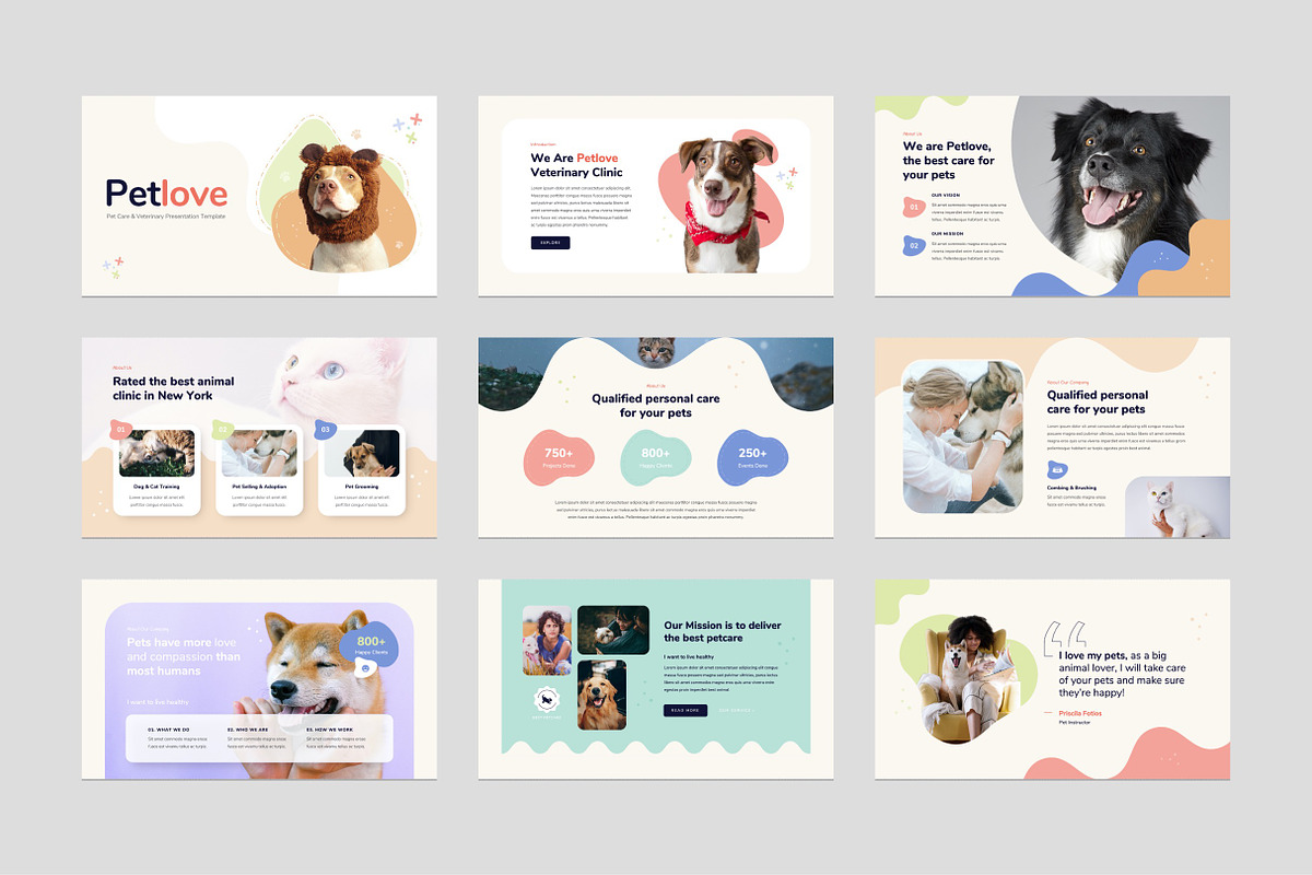 Pet Care & Veterinary Template, a Presentation Template by Graphue