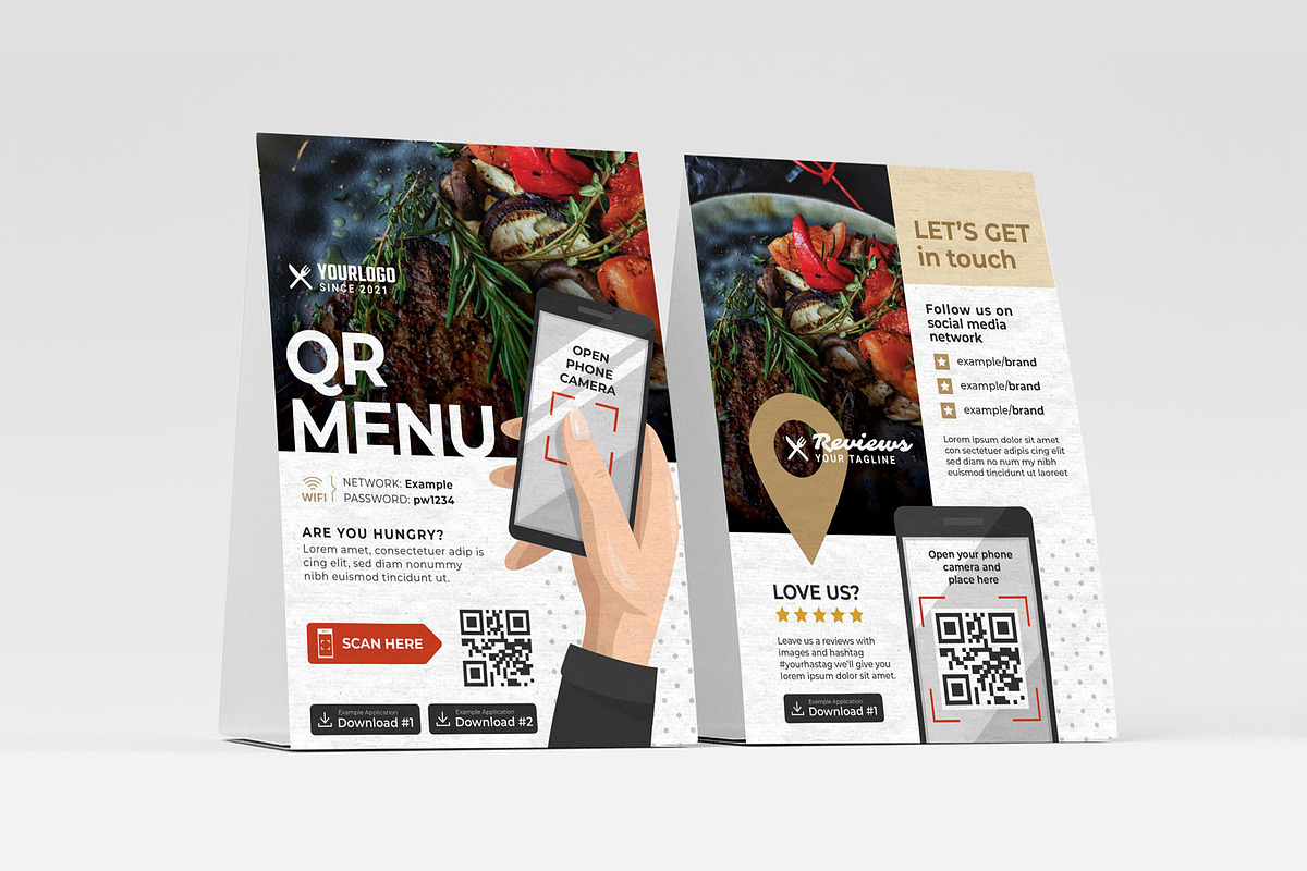 QR Code Flyer Templates Vol.4, a Flyer Template by BrandPacks