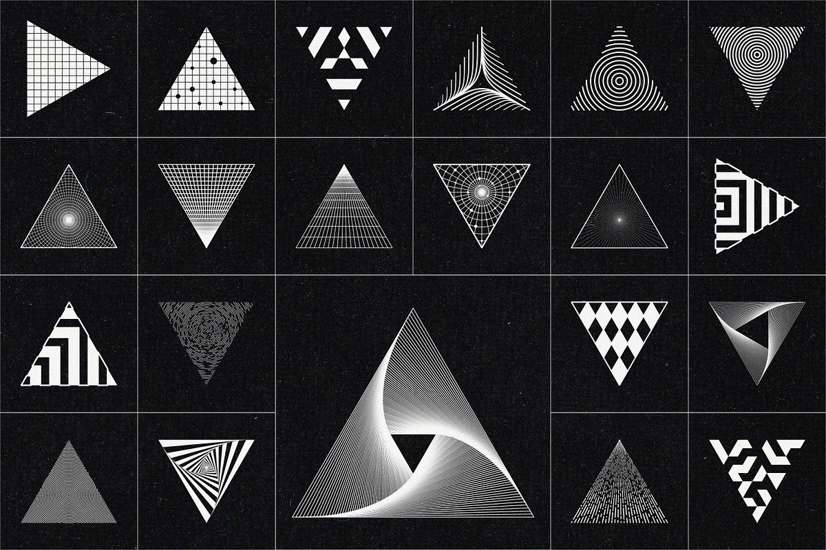 Triangles Vol. 2, an Object Graphic by kloroform