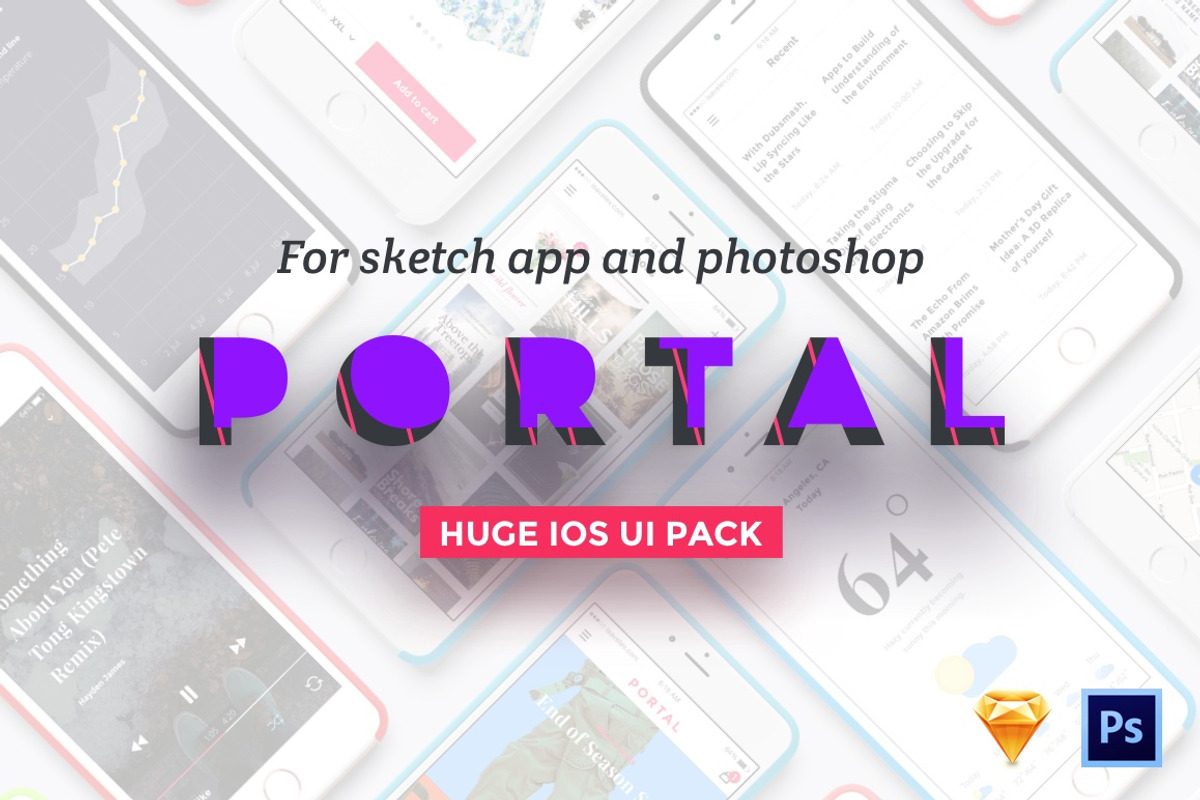 PORTAL UI PACK, an UI Kit Template by isavelev.com