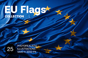 European Union Flags. Collection, an Object Illustration by Handmadefont