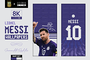 Leo Messi 8K Wallpapers | ARG Away, a Wallpaper Photo by IconsEngineer