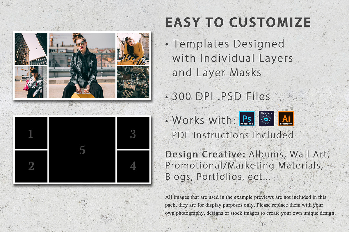 10x20 Photo Collage Template Pack, a Marketing Template by Loveurstyle ...