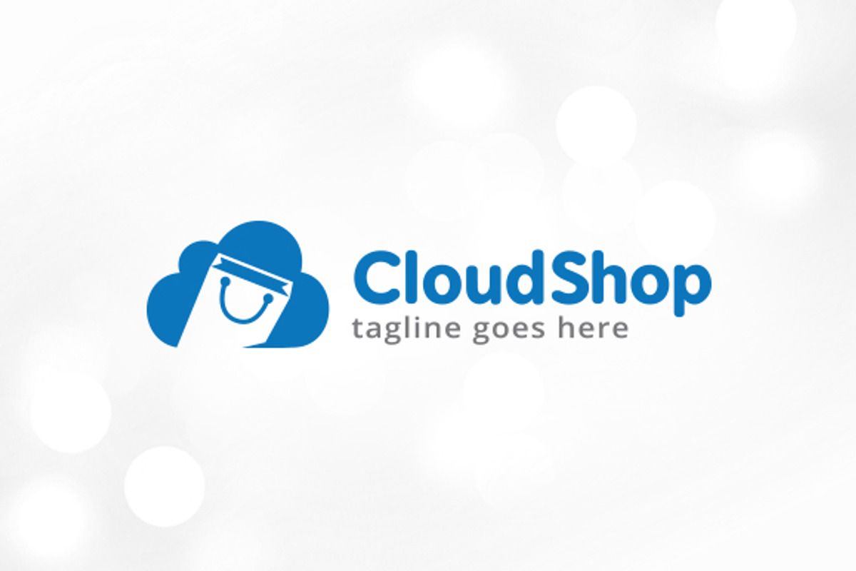 Cloud Shop Logo Template Design, a Branding & Logo Template by ...