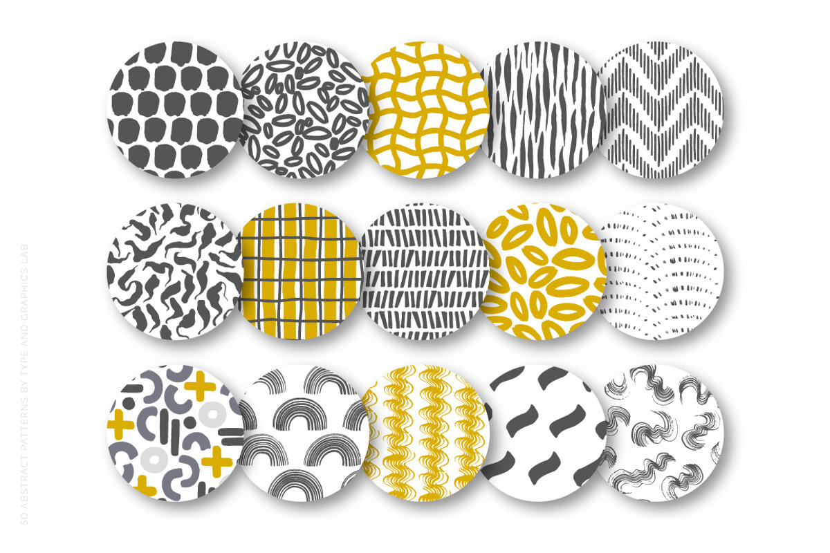 50 Abstract Patterns, a Pattern Graphic by Type and Graphics Studio