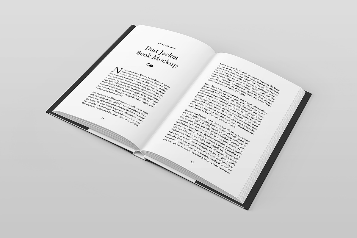 Dust Jacket Book Mockup, a Print Template by Petr Stránský
