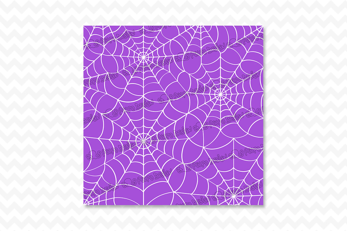 Halloween Spiderweb Digital Paper, an Illustration by PolpoDesign