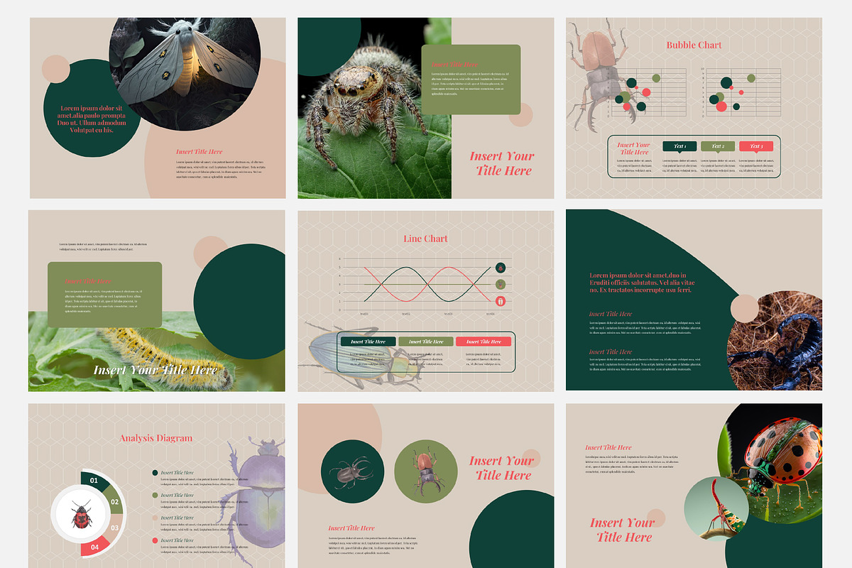 insect ppt template, a Presentation Template by chungmudesign