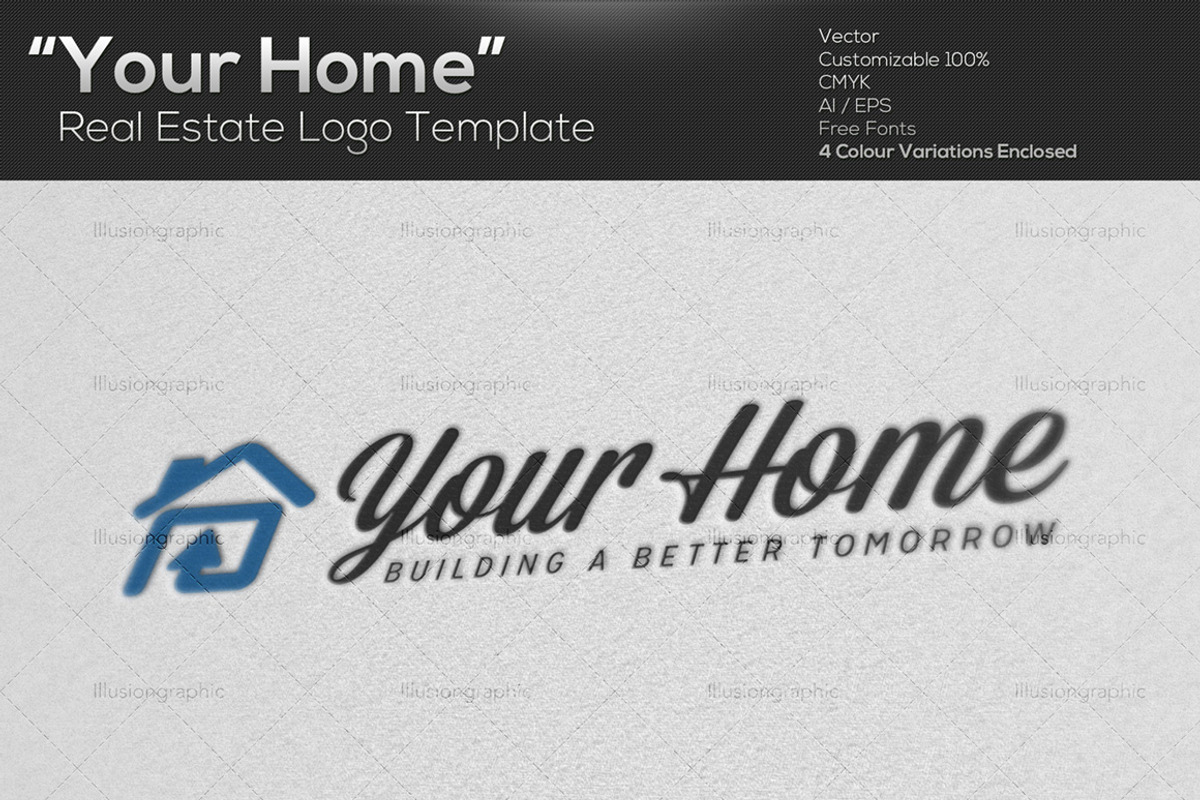 Your Home Real Estate Logo Template, a Branding & Logo Template by ...