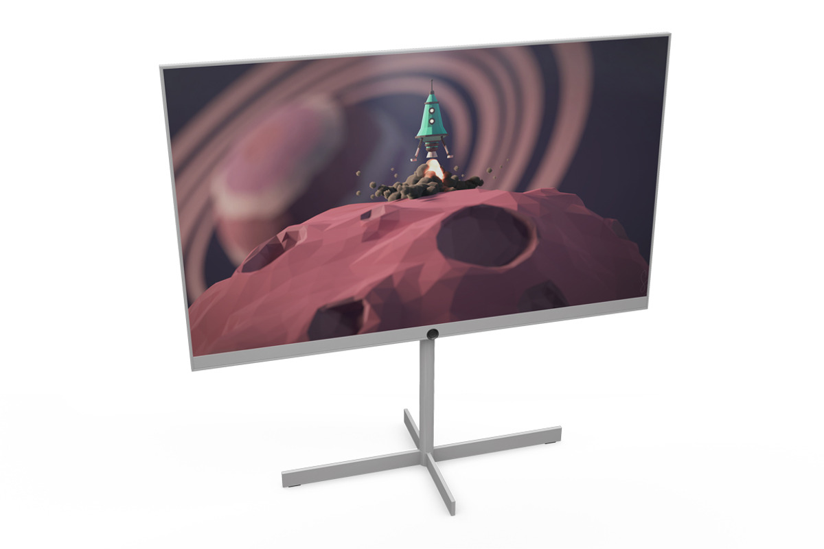 Screen Stand Mockup, a Print Template by PixelMockup