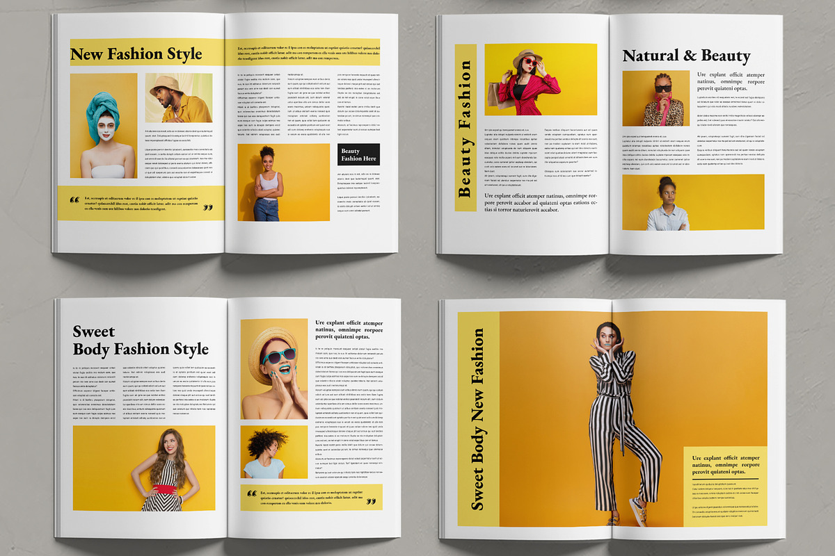 Fashion Magazine Template Layout