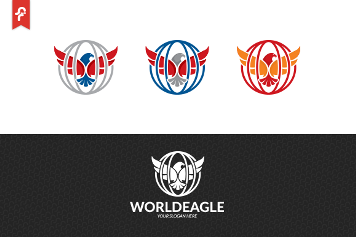 World Eagle Logo, a Branding & Logo Template by ft.studio