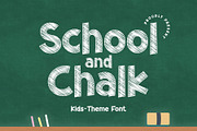 School and Chalk - Kids Font