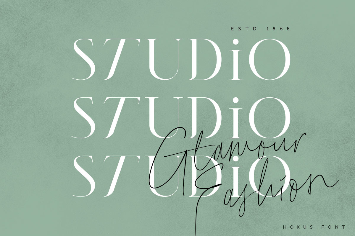 Hokus Font, a Script Font by vuuuds