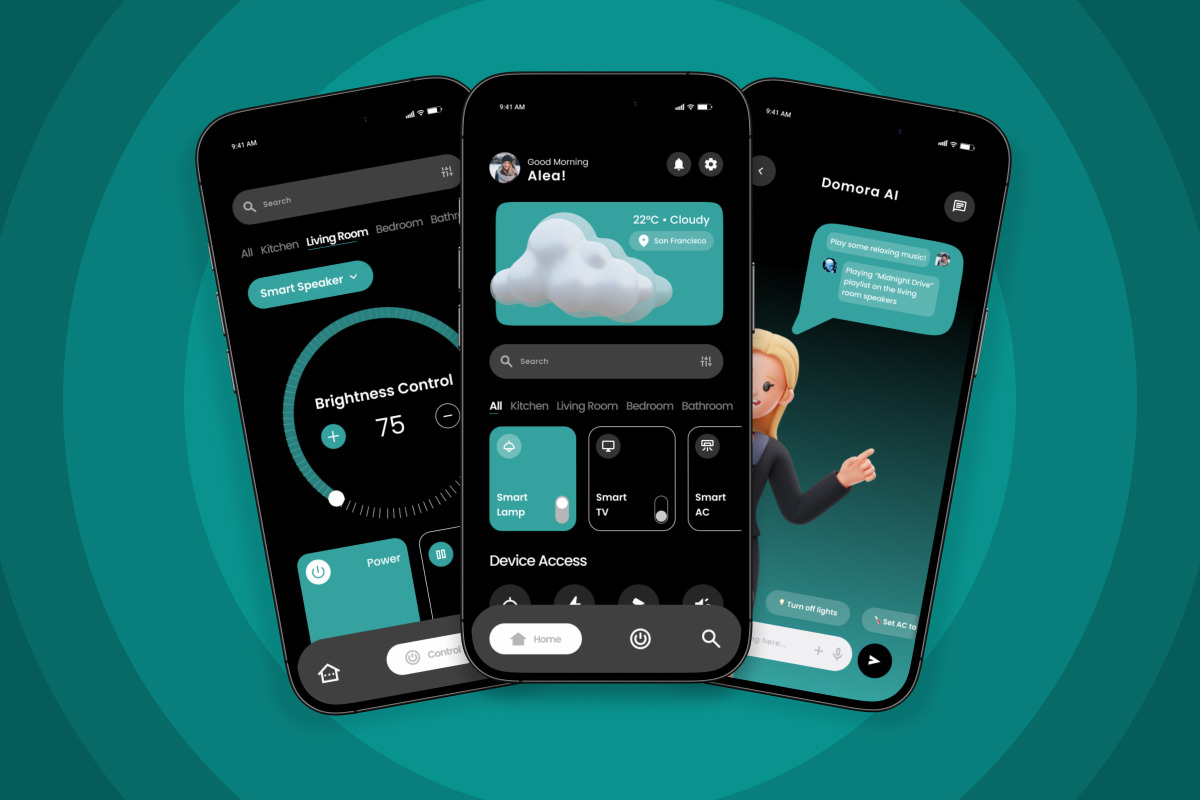Domora – Smart Home UI Design, an App Template by twinstd | Creative Market