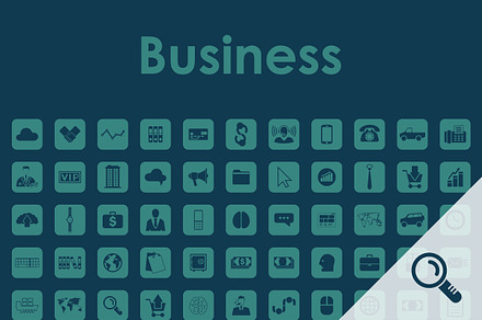 120 BUSINESS icons, a Templates & Theme by Palau