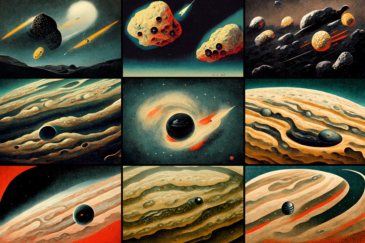 80+ Retrofuturistic Illustrations, an Illustration by Tugcu Design Co.