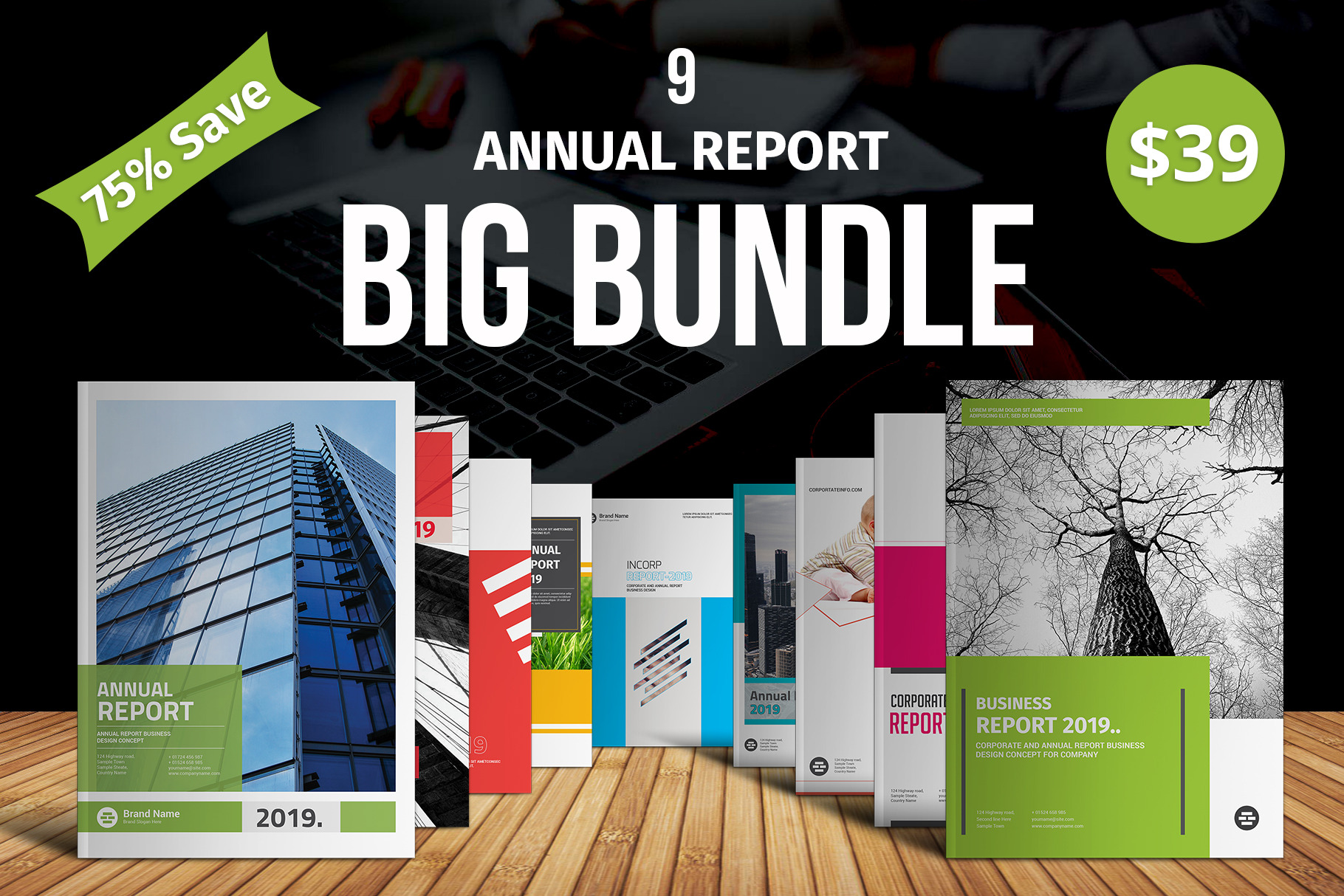 Big Bundle Annual Report-1, a Brochure Template by alimran24