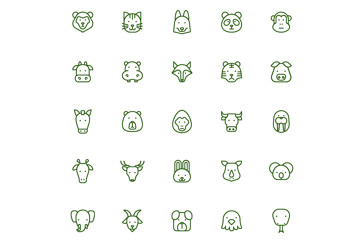 Animal Cartoon Line, an Icon by kerismaker
