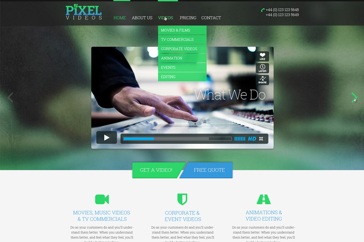 Digital Studio PSD Template, a Websites & App Template by Thekeypixel