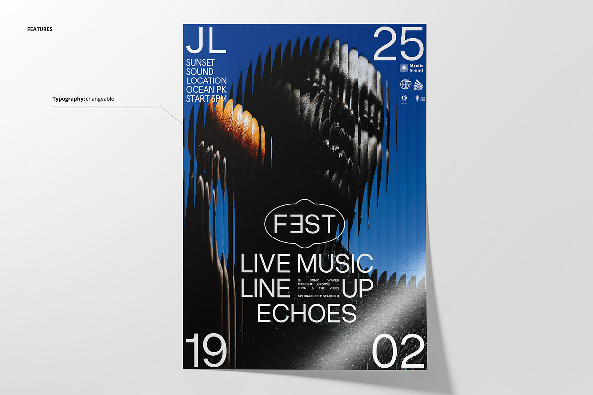 Soundwave Style Poster Template, a Poster Template by creatsy5