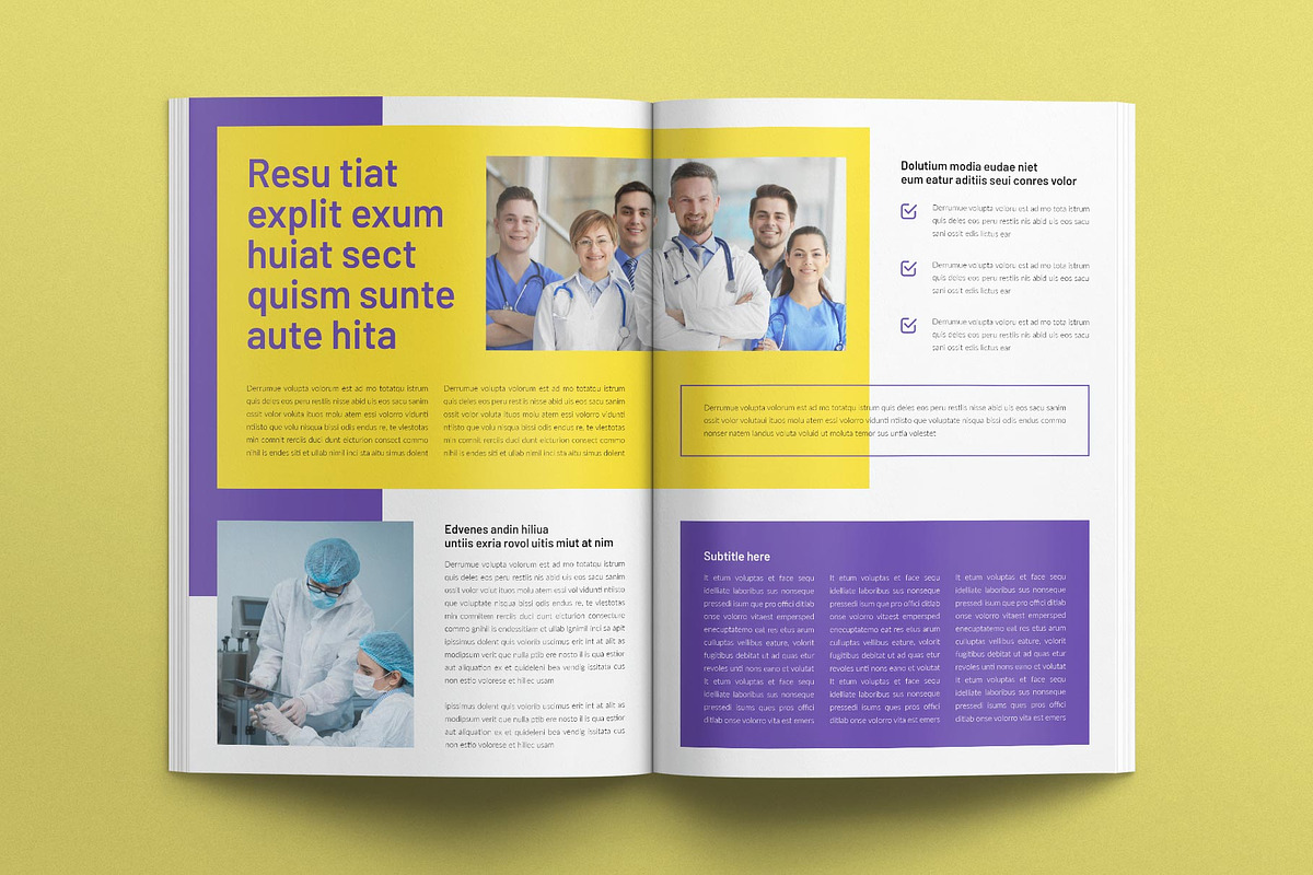 Digital Medical Magazine Template, a Magazine Template by TemplatesForest