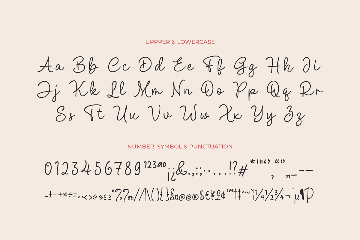 Blushing Hearts - A Font Duo, a Script Font by Ainun Jinan