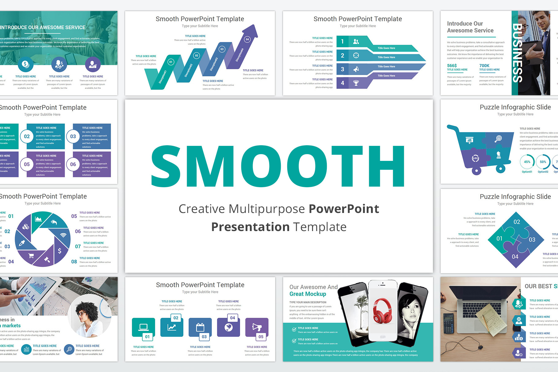 Smooth PowerPoint Template, a Presentation Template by GraphicStan