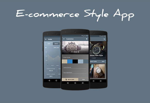 E-commerce Style App, an Android Mockup by Isma Shop