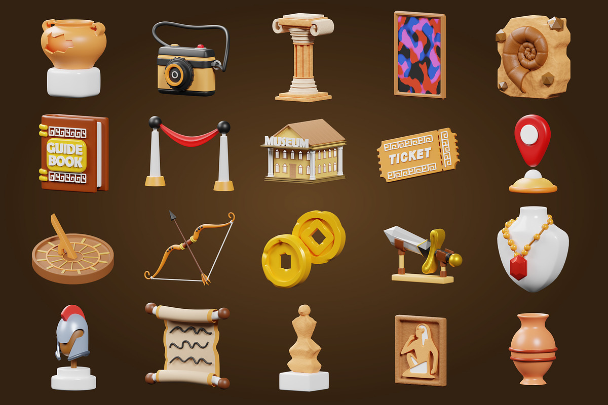 3D Museum Element, an Object 3D Model by SLAB! Design