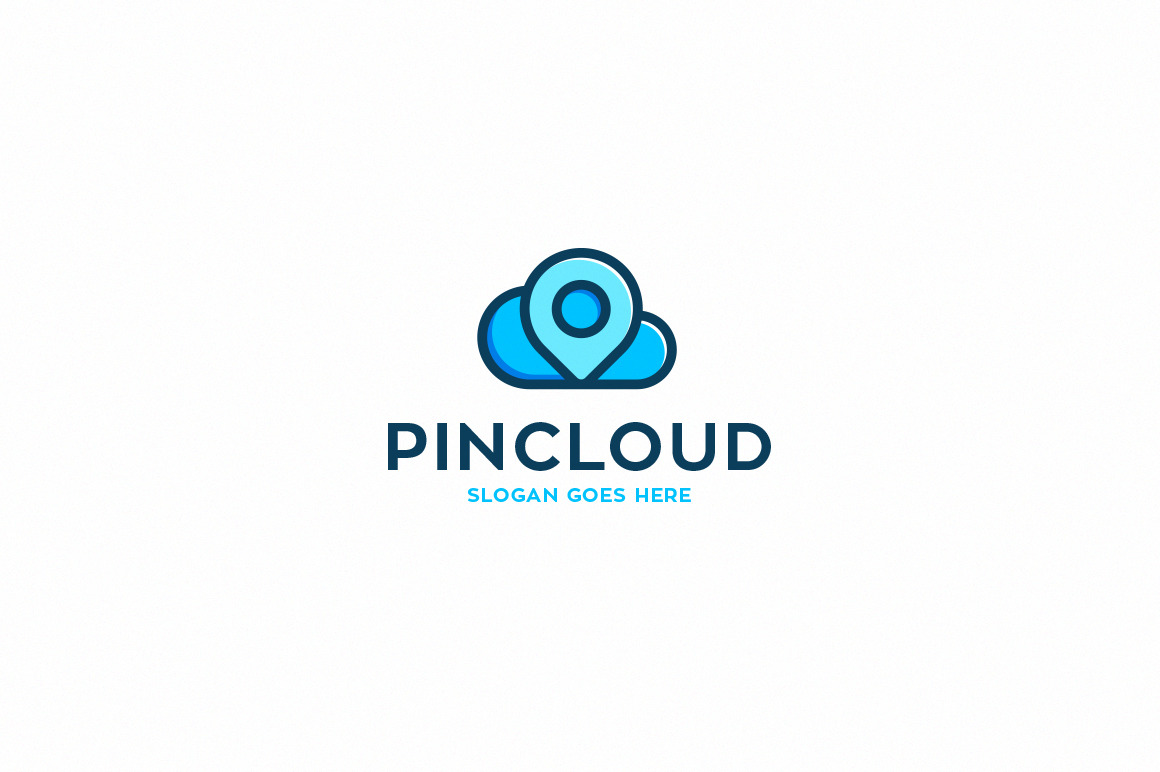 Pin Cloud Logo Template, a Branding & Logo Template by Rudy-design