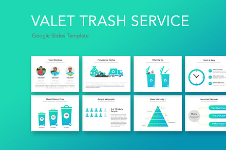 Valet Trash Service PowerPoint, a Presentation Template by Jumsoft