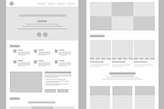 Desktop Wireframe Layout Mockup, a Mockup by Creative VIP
