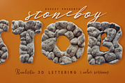 Stoneboy- 3D Lettering, a Graphic by Deeezy