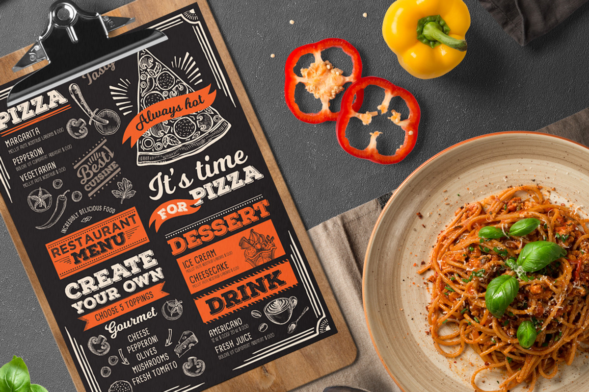 Italian Pizza Food Menu