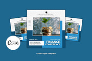 Finance Conference Canva Template, a Social Media Template by MK Creatives