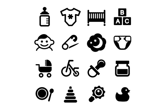 Baby icon set, an Icon by in8finity