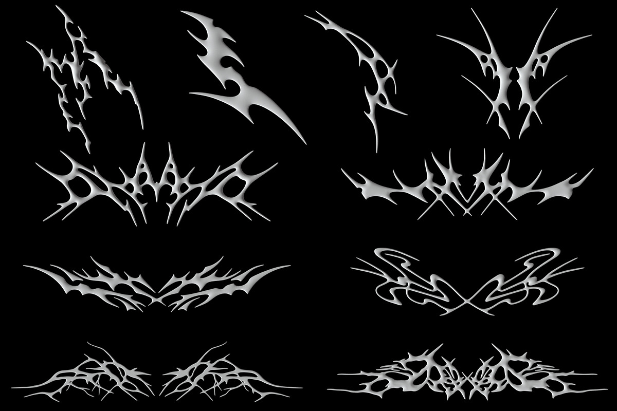 Chrome Style Kitbash, an Object 3D Model by MiksKS